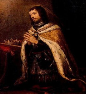 On Holy Thursday, King Saint Ferdinand washes the feet of twelve poor ...